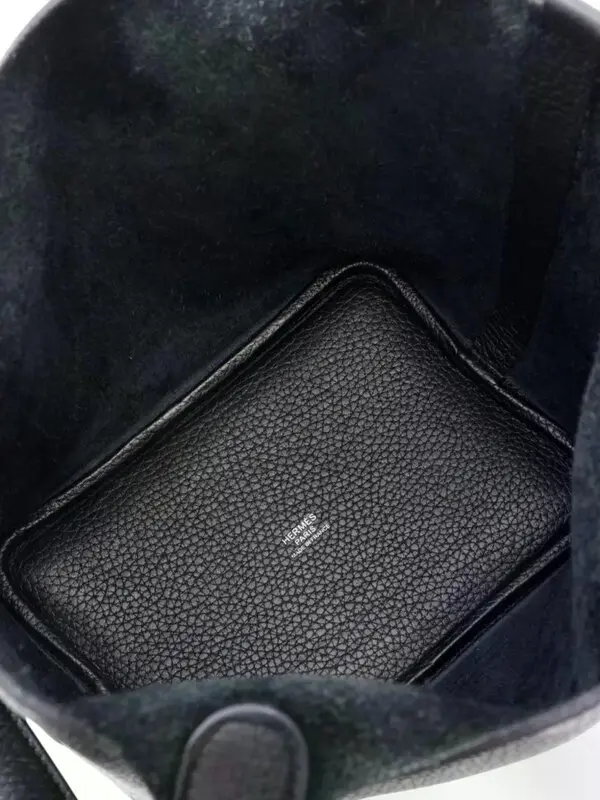 Hermès Clemence Picotin Lock 18 Handbag - Black