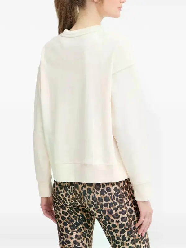 Dkny Leopard-print Logo-patch Sweatshirt