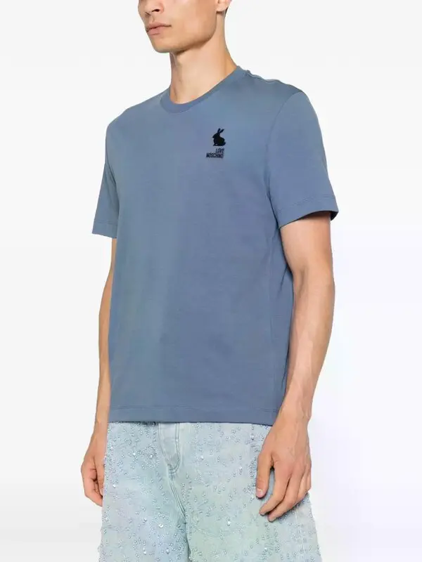 Moschino Logo-embroidered Short-sleeve T-shirt