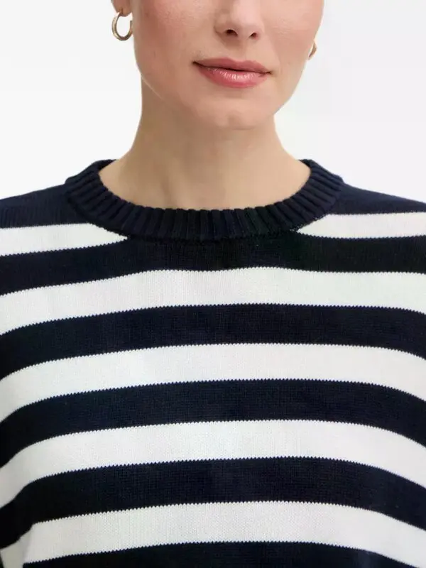 BENETTON Striped Crew-neck Sweater