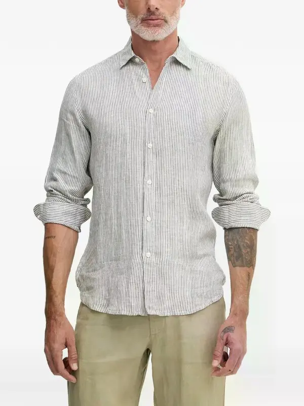 BENETTON Striped Long-sleeve Shirt