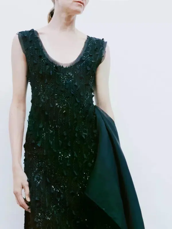 A.W.A.K.E. Mode Embellished Maxi Dress