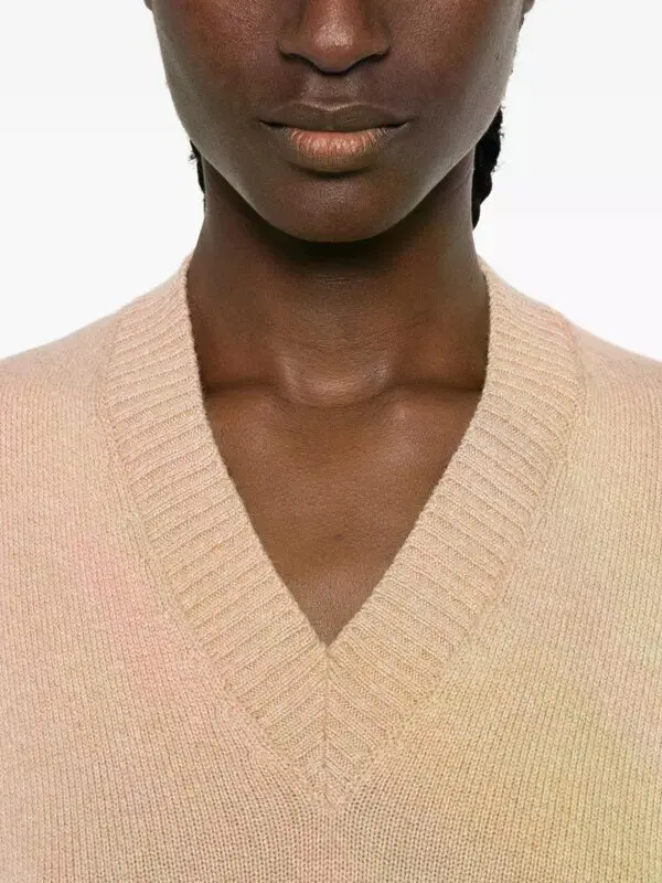 Peserico V-neck Side-slit Sweater