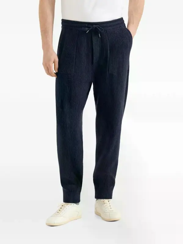 Brunello Cucinelli Cashmere English Rib Knit Joggers