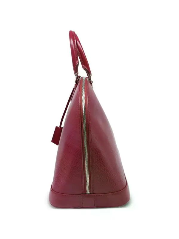LOUIS VUITTON Epi Leather Alma Mm Top Handle Bag - Red
