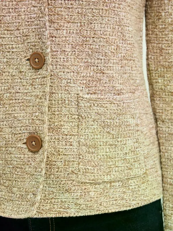 BENETTON Button-fastening Patch-pocket Cardigan