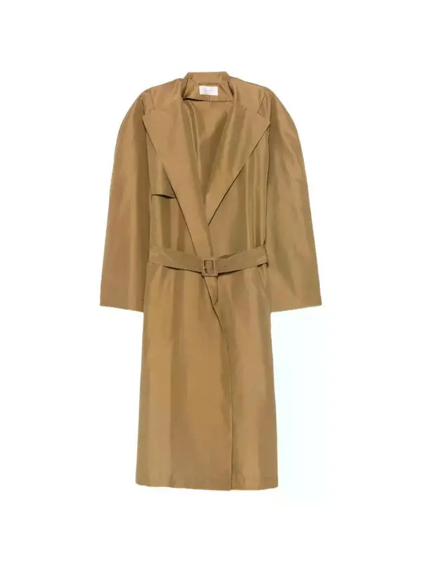 THE ROW Amapola Silk Trench Coat - Brown