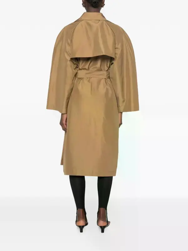 THE ROW Amapola Silk Trench Coat - Brown