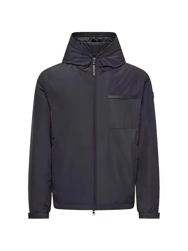 Moncler Austerin Hooded Jacket With Logo Patch