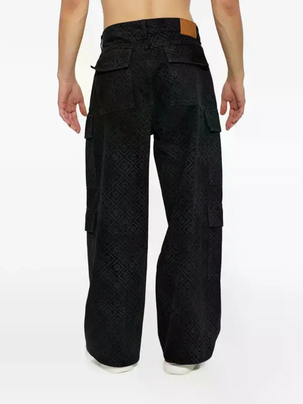 Casablanca Monogram-pattern Cargo Jeans