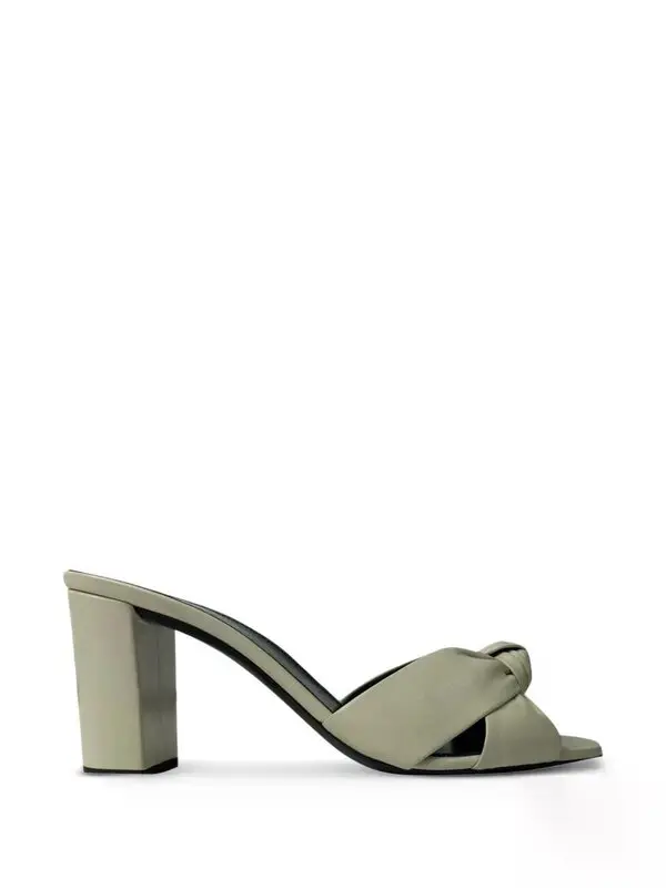 Saint Laurent Bianca Knotted Sandals - Neutrals