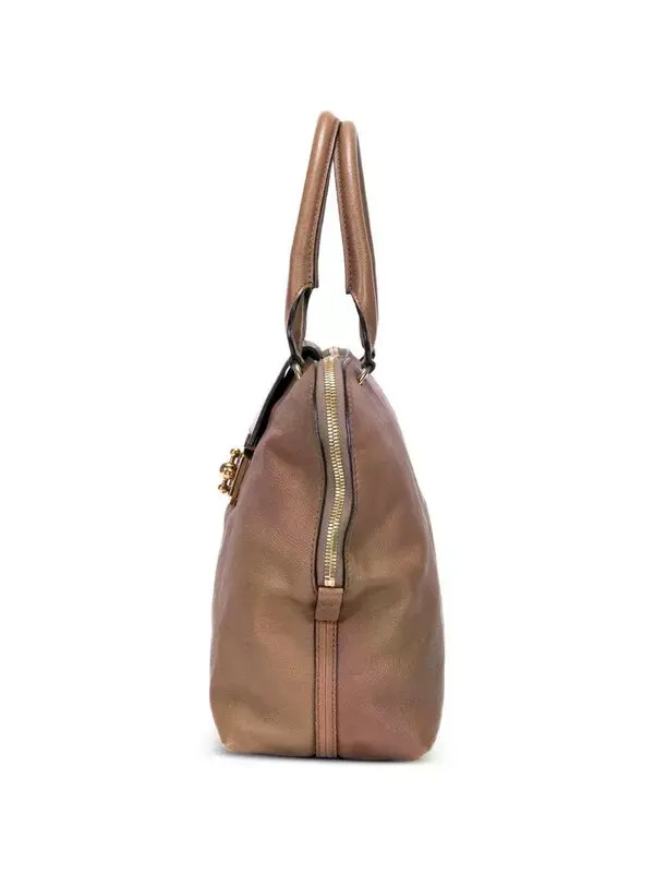 Chloé Elsie Turn-lock Tote Bag - Neutrals