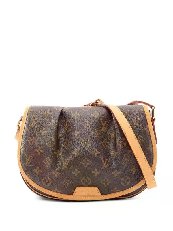 LOUIS VUITTON Monogram Canvas Shoulder Bag - Brown