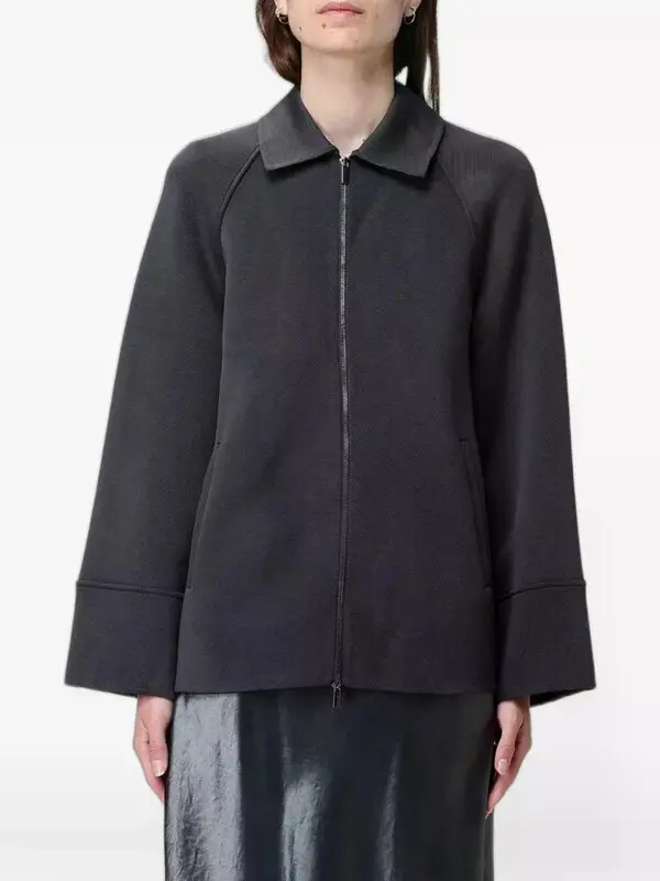 Max Mara Cotton Jersey Coat - Grey