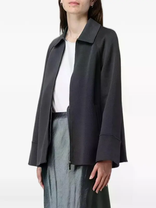 Max Mara Cotton Jersey Coat - Grey