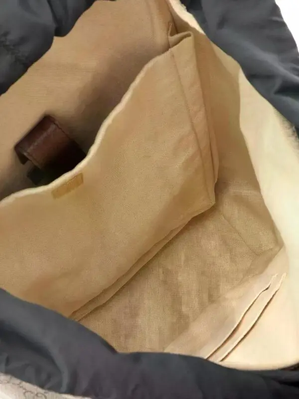 Gucci Gg Supreme Backpack With Leather Trim