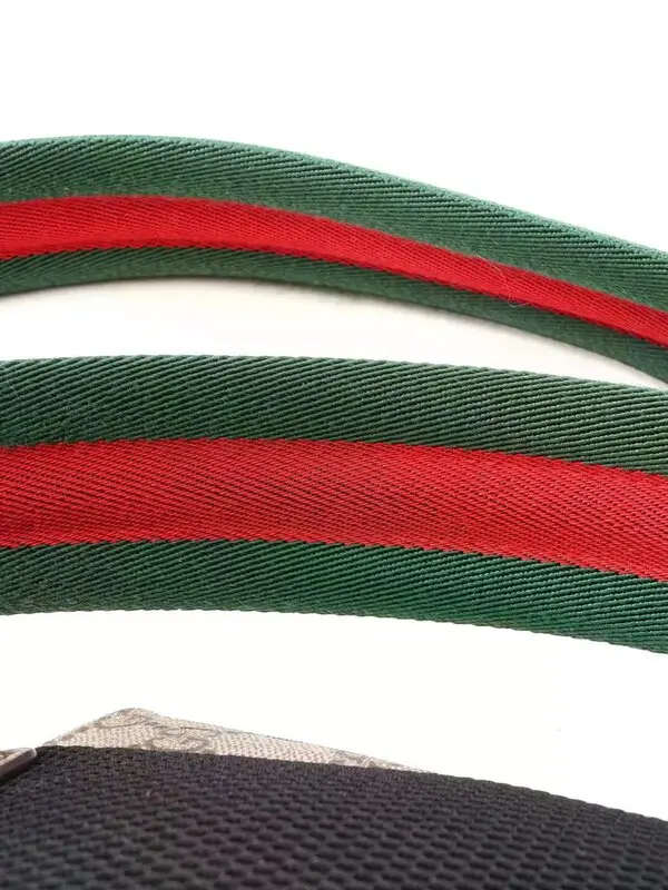 Gucci Gg Supreme Backpack With Leather Trim