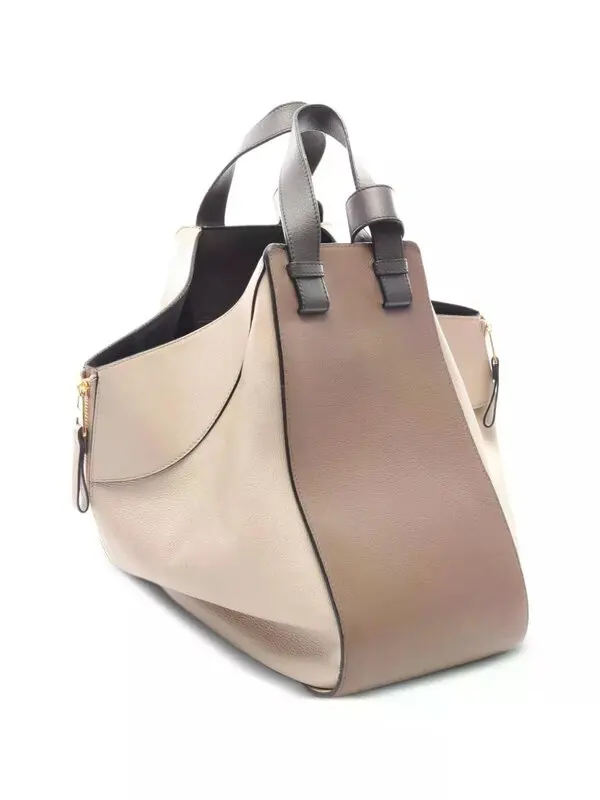 Loewe Medium Hammock Leather Tote Bag - Neutrals
