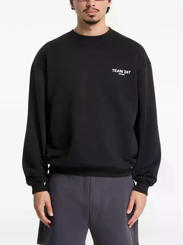 REPRESENT Team 247 Logo Print Oversized Sweater