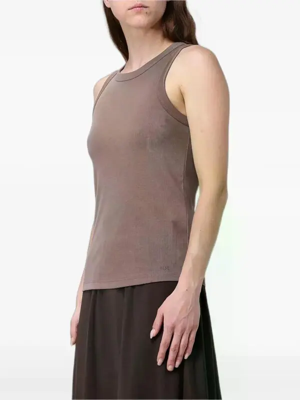 Max Mara Fine-ribbed Cotton Tank Top