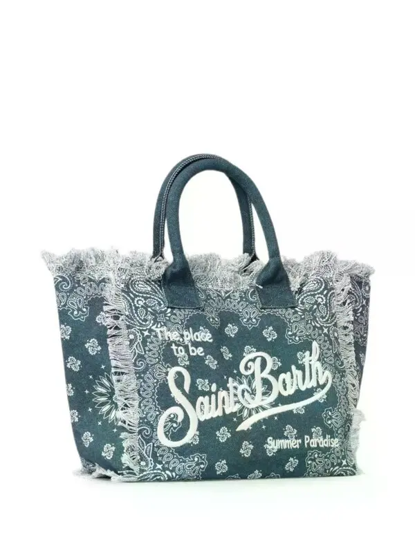 MC2 SAINT BARTH Bandana Print Shoulder Bag - Blue
