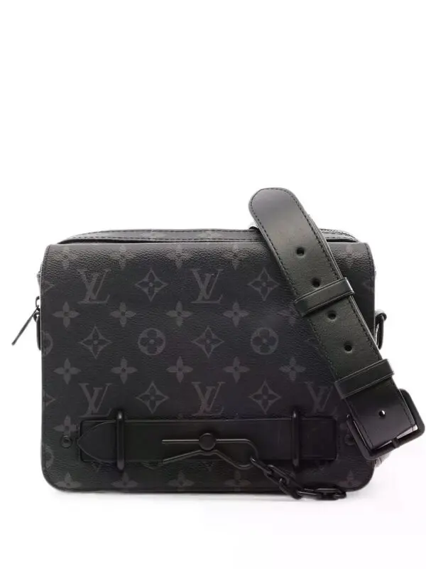 LOUIS VUITTON 2021 Monogram Eclipse Steamer Messenger Bag - Black