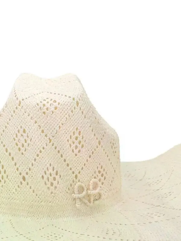 Ruslan Baginskiy Perforated Cowboy Hat - Neutrals
