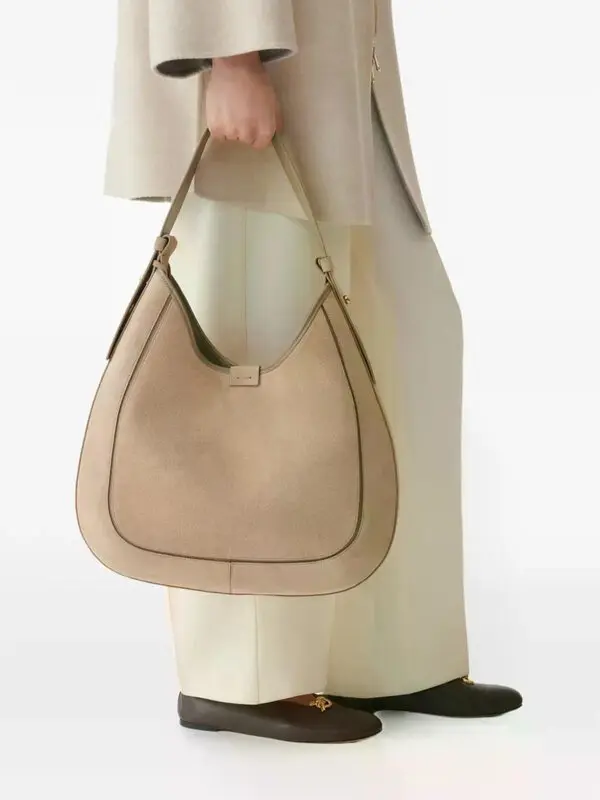 Fabiana Filippi Suede Shoulder Bag With Tassel Detail