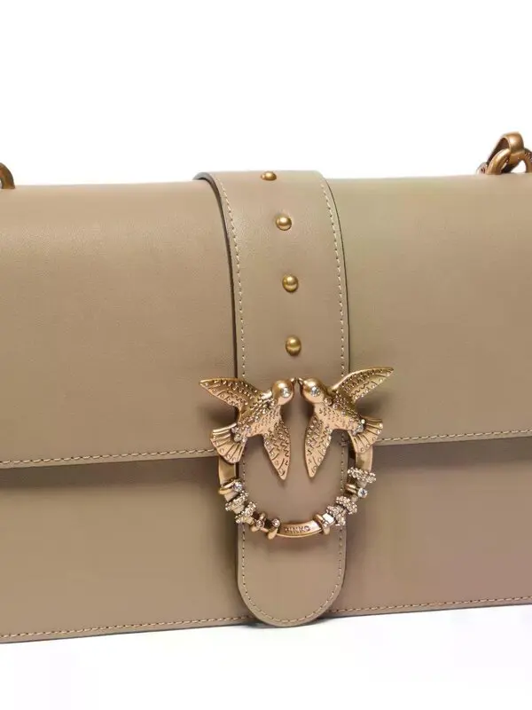 Pinko Love Birds Studded Shoulder Bag