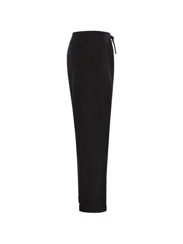 Fedeli Harvard Double-pleat Trousers - Black