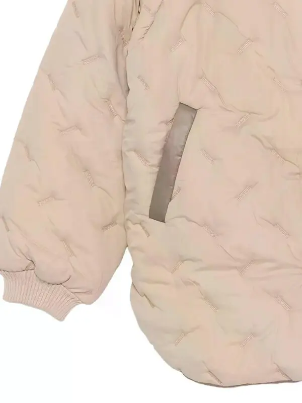SHERPA Quilted Bomber Jacket With Button Fastening