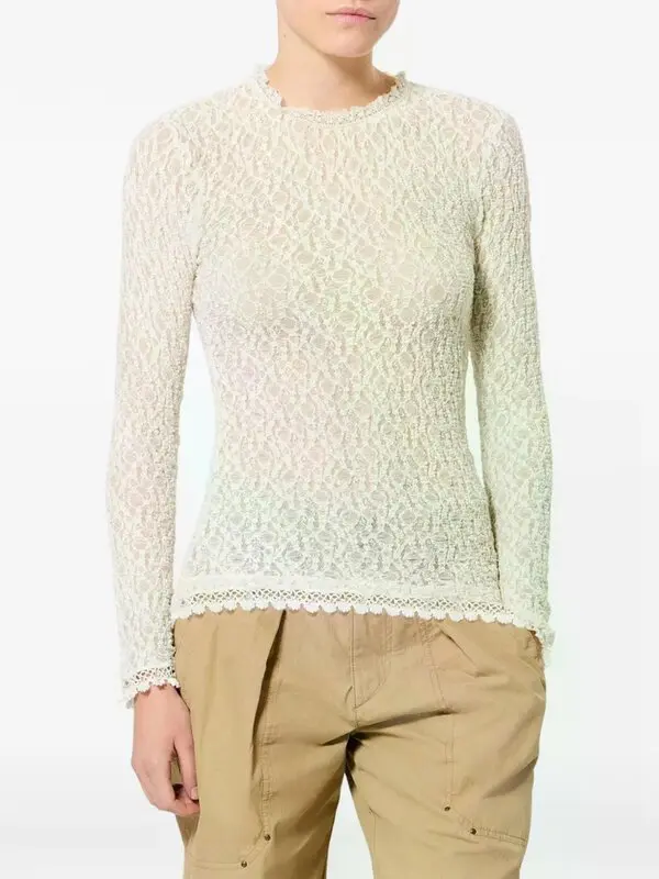 Isabel Marant Étoile Brany Lace Top - White