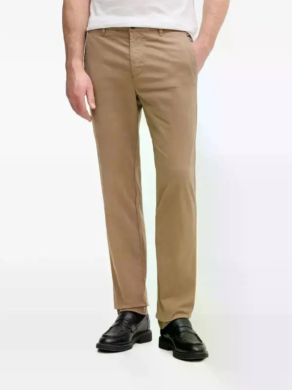 BENETTON Trousers With Button Fastening - Brown