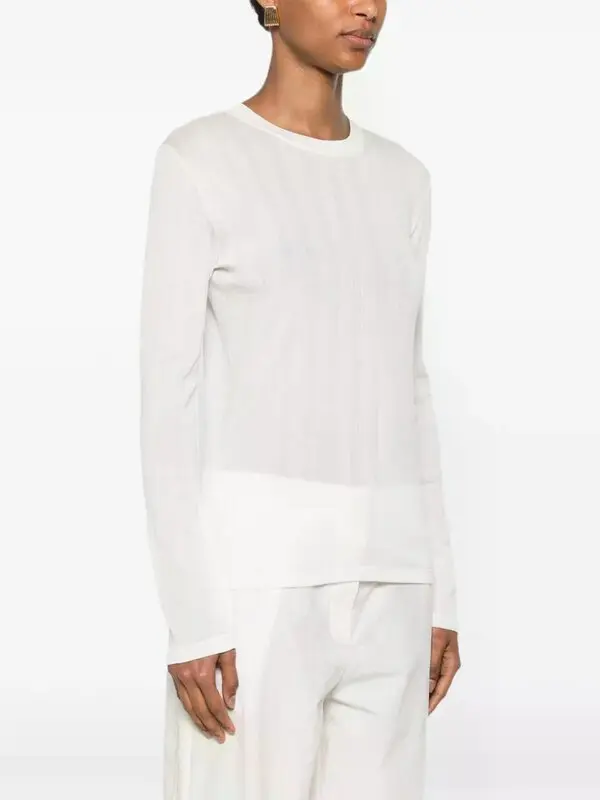 THE ROW Dantea Long-sleeved Crew-neck T-shirt