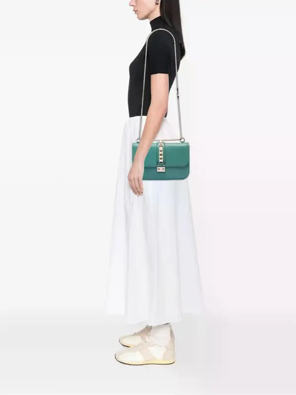 Valentino Garavani Rockstud Glam Lock Medium Crossbody Bag