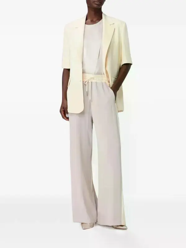 HANITA Crêpe Palazzo Pants - Grey