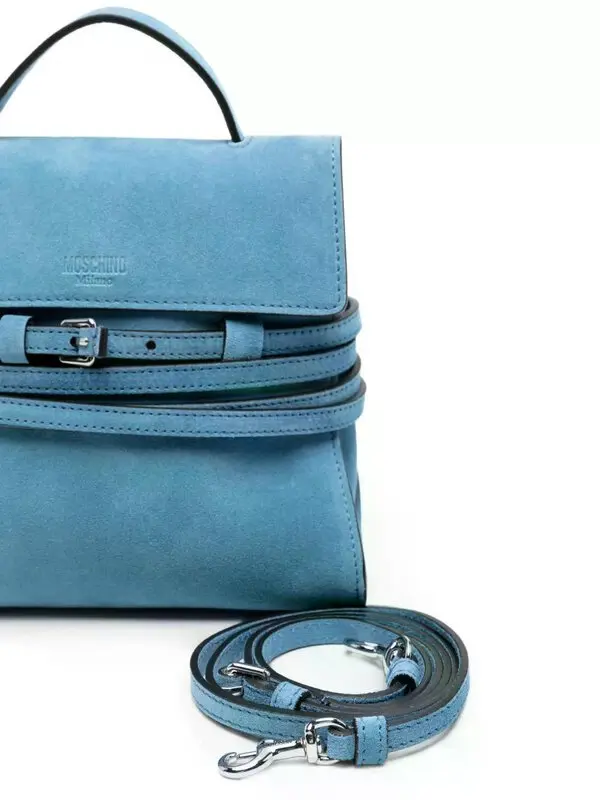Moschino Buckle Detail Tote Bag - Blue
