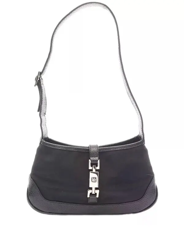 Gucci Gg Canvas Jackie Shoulder Bag - Black