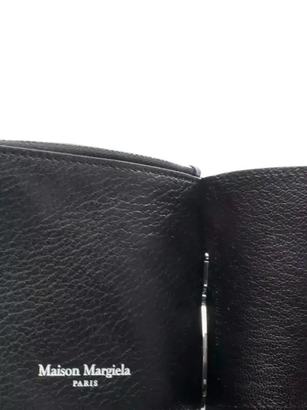 MAISON MARGIELA Bi-fold Leather Wallet - Black