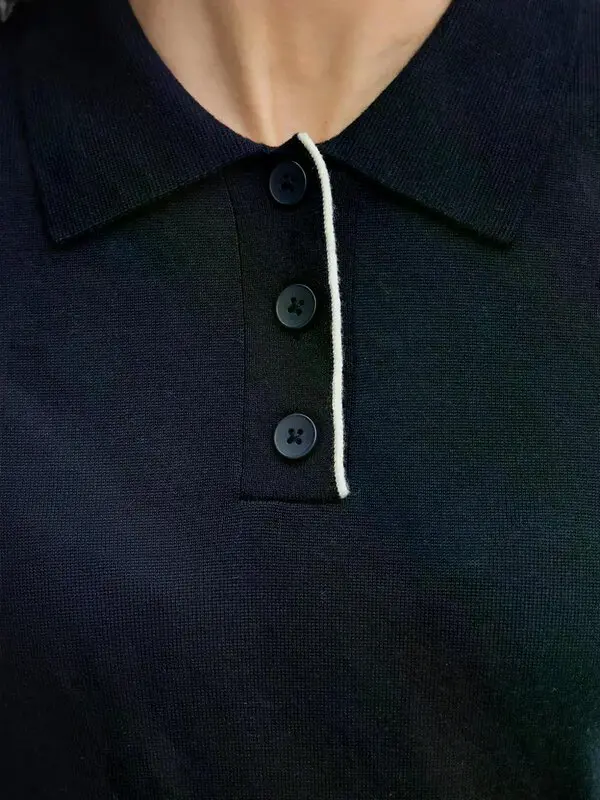 BENETTON Contrast Trim Polo Shirt