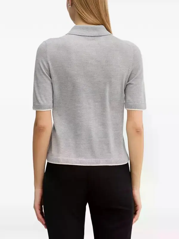 BENETTON Short-sleeve Knit Polo Shirt