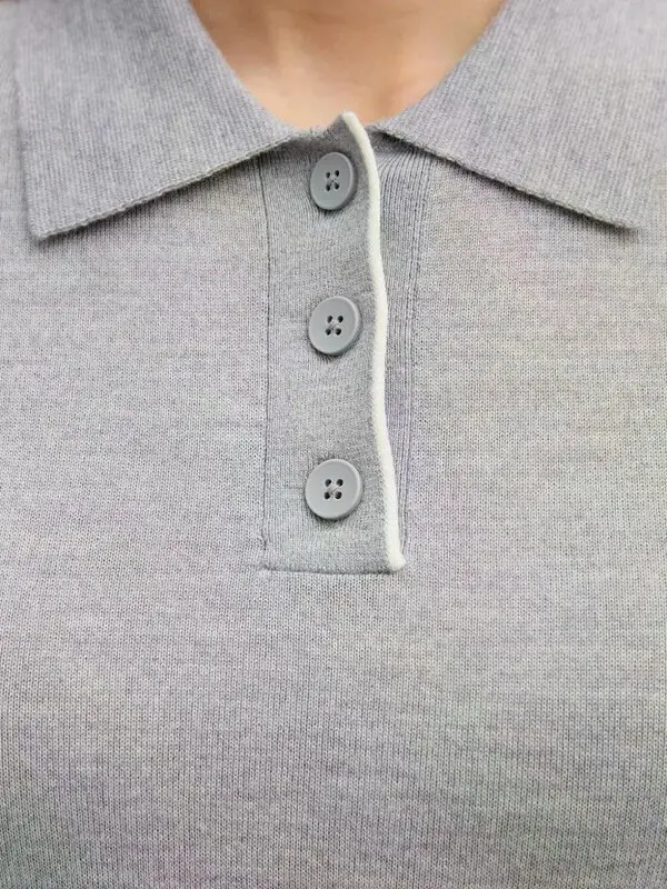 BENETTON Short-sleeve Knit Polo Shirt