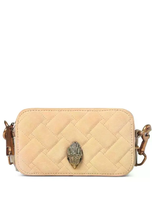 Kurt Geiger Quilted Suede Shoulder Bag - Neutrals