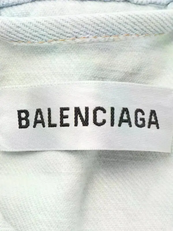 Balenciaga Logo Detail Denim Jacket