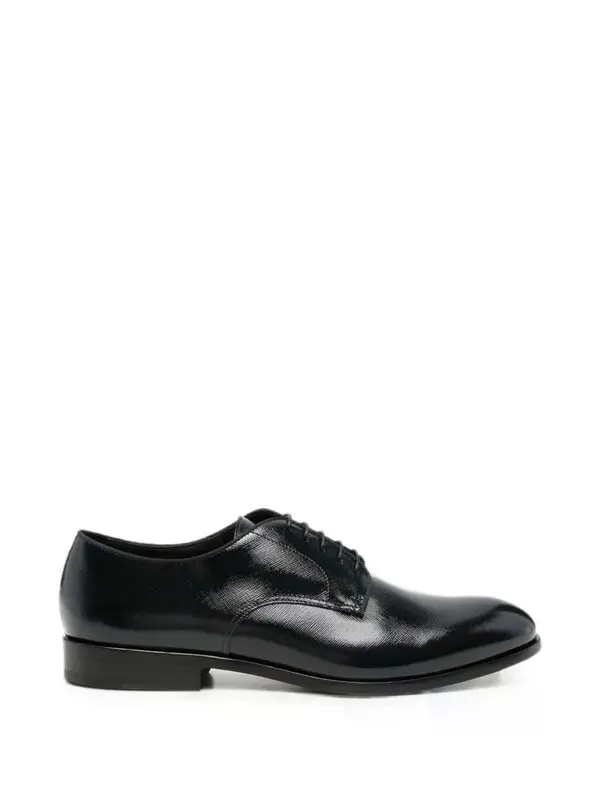 DOUCAL'S Patent Leather Lace-up Derby Shoes