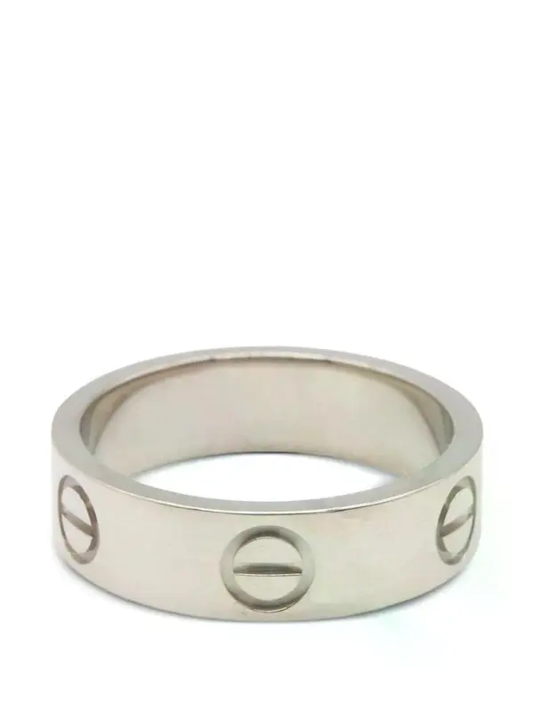 Cartier 18k White Gold Love Screw-detail Ring