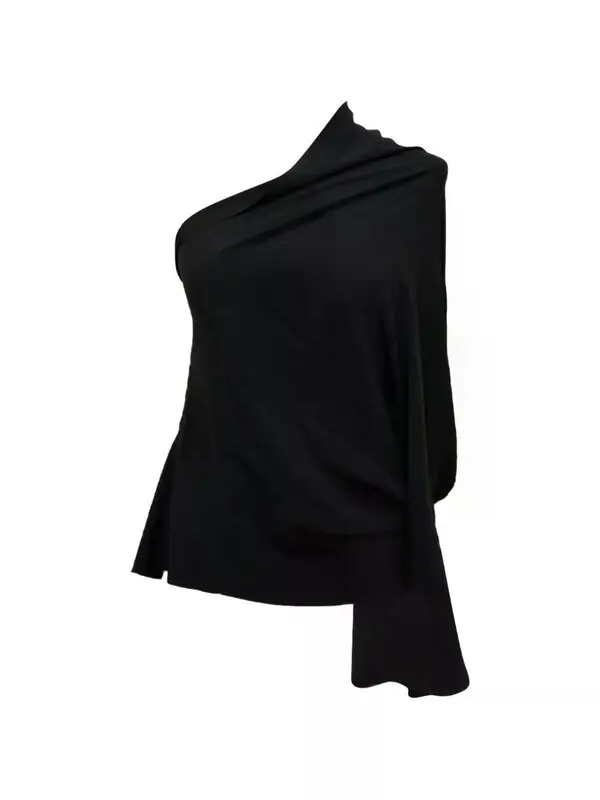 Rick Owens One-shoulder Blouse Asymmetrical Draped Design