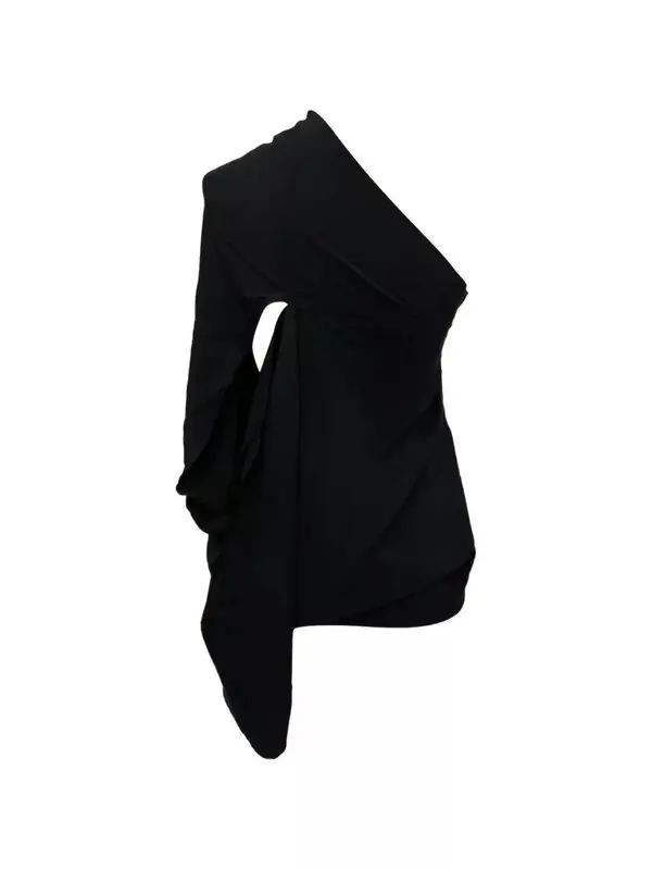Rick Owens One-shoulder Blouse Asymmetrical Draped Design