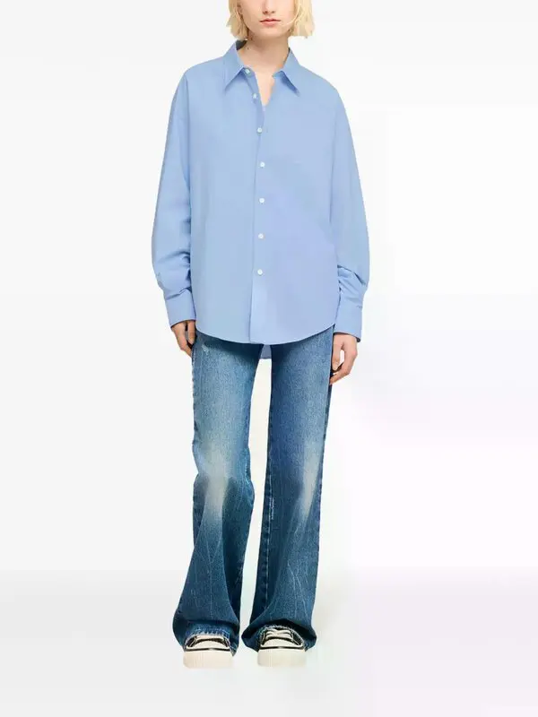 AMI Paris Embroidered Logo Cotton Shirt
