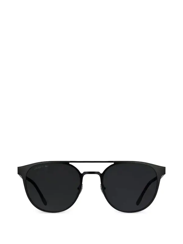 Lacoste Double-bridge Round-frame Sunglasses - Black